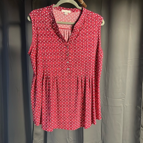 Dress Barn | Tops | Womens Red Sleeveless Top By Dress Barn | Poshmark
